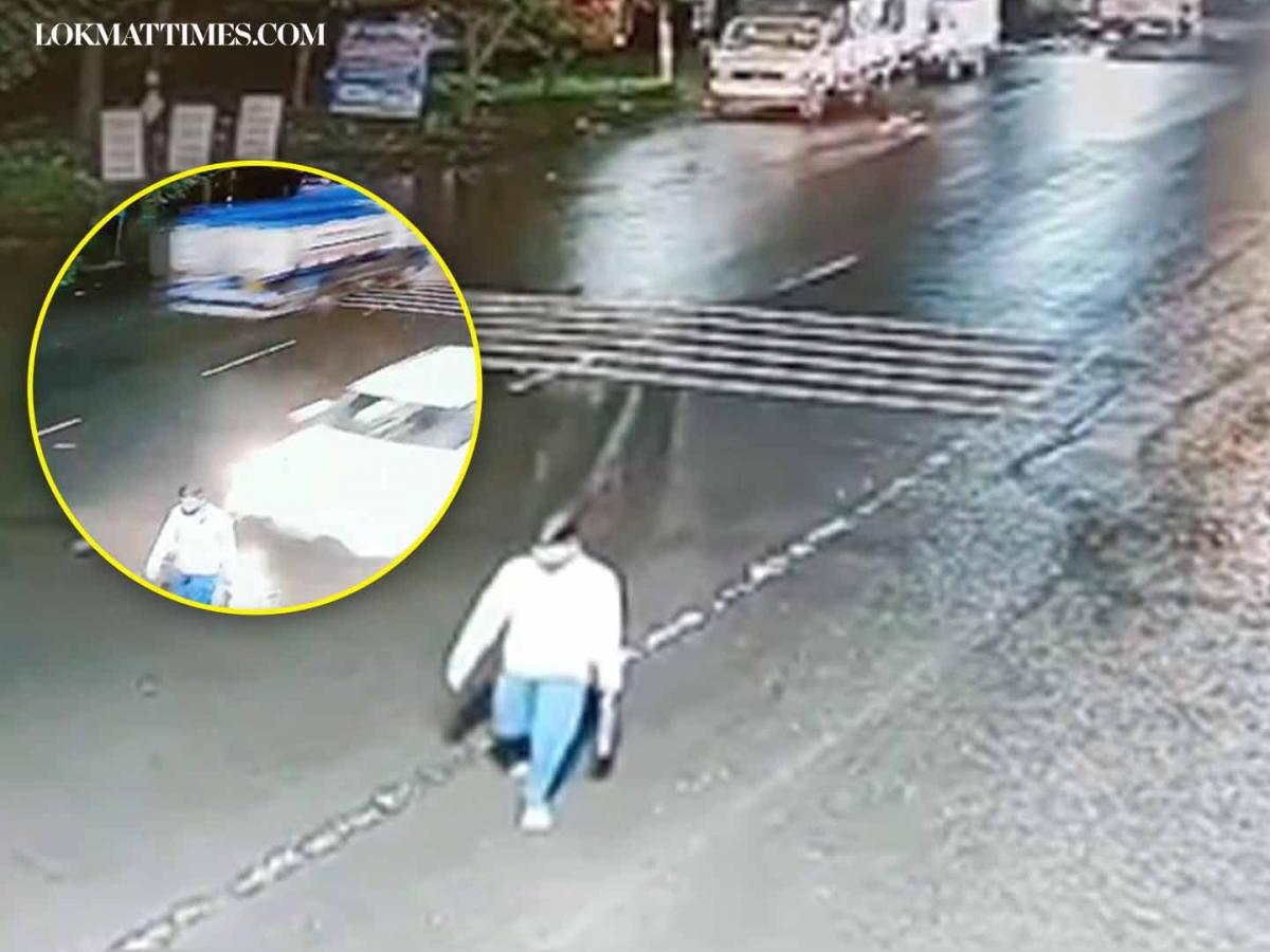 Kolhapur Hit-and-Run Video: Man Flung into Air After Being Hit by ...
