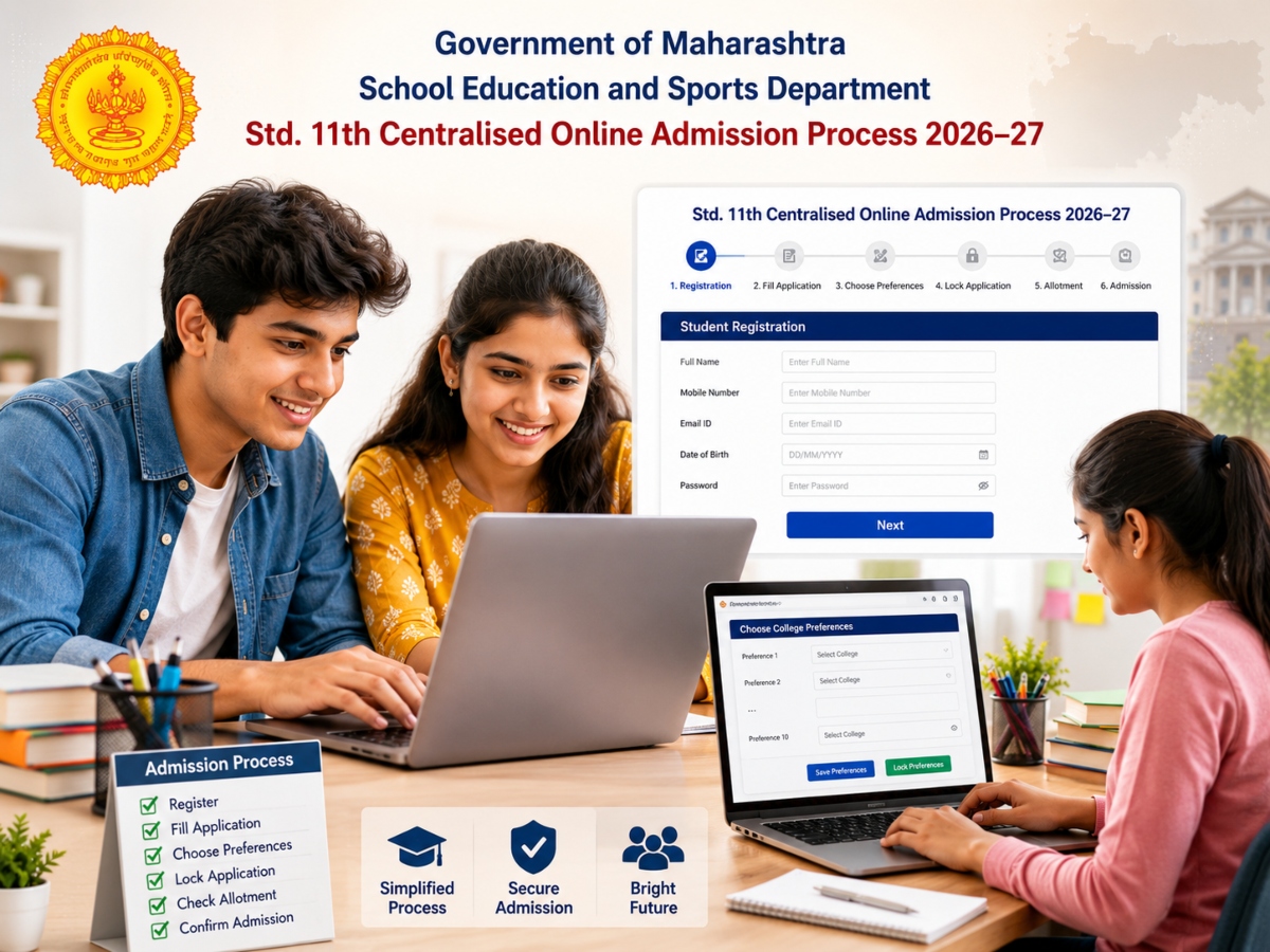 Maharashtra FYJC Admission 2026 Round 3: Registration and Form Filling ...