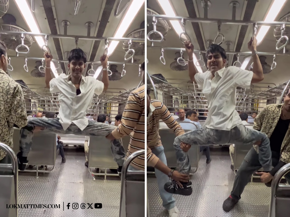 Man Performs Twerking Stunt Mid-Air on Moving Mumbai Local Train; Video ...