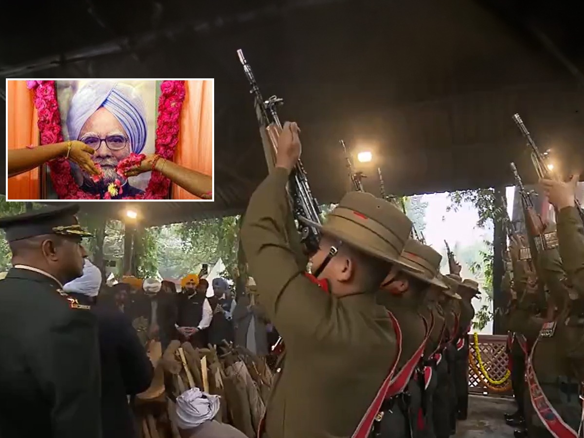 Manmohan Singh Last Rites: Former Prime Minister Laid to Rest with Full ...