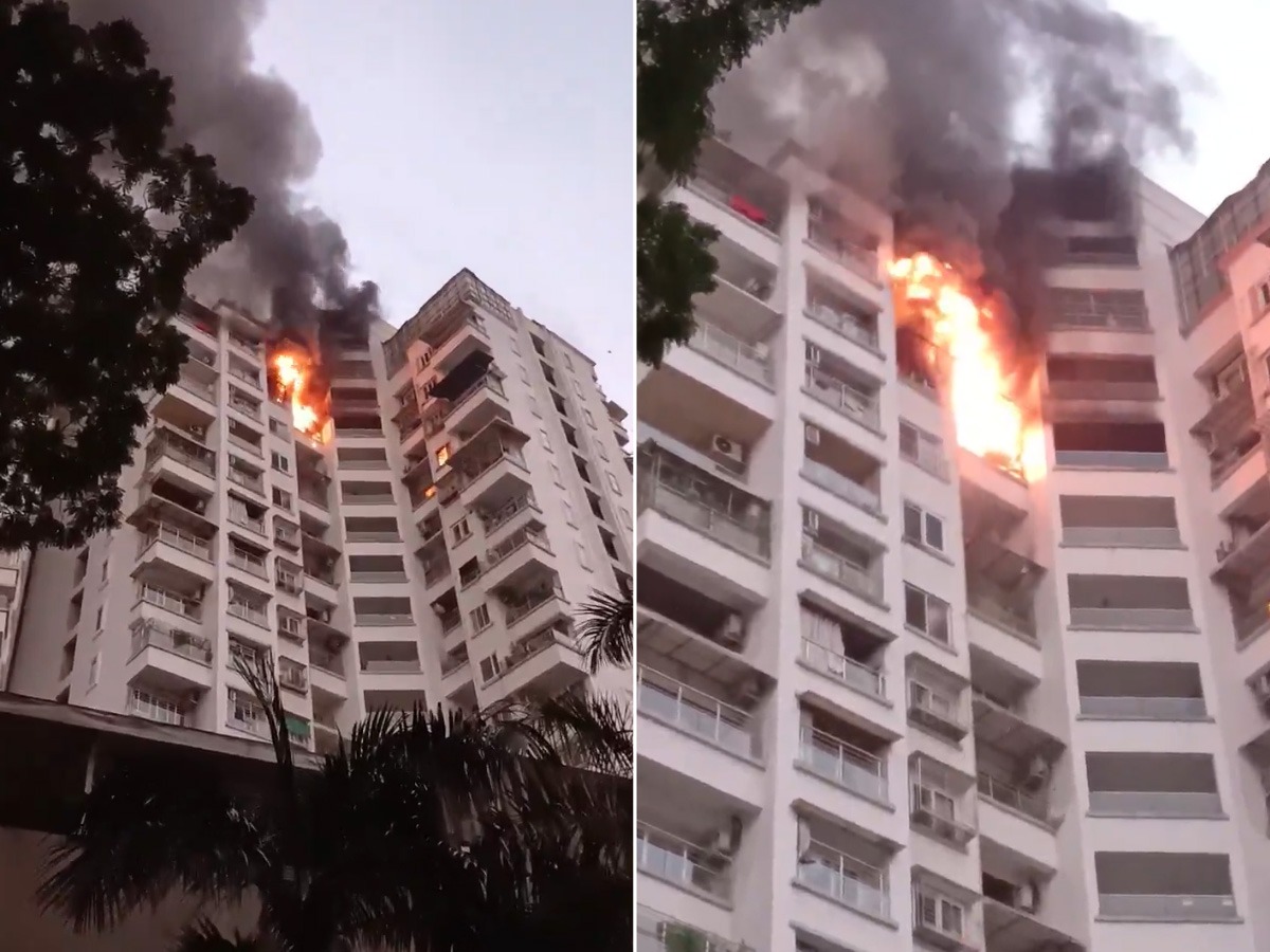Mumbai Fire: Massive Blaze Erupts at Residential Building in Kalyan ...