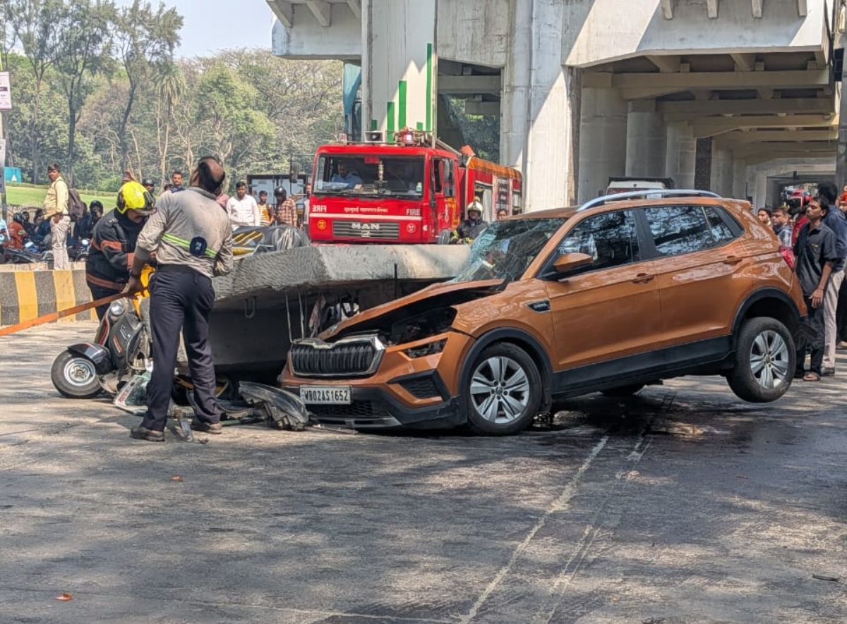 Mumbai Metro Pillar Collapse: Several Injured After Partially Built ...