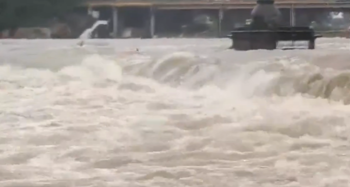 Nashik Rains: Godavari River Surpasses Danger Mark, Submerging Low-Lying Areas (Watch Video ...