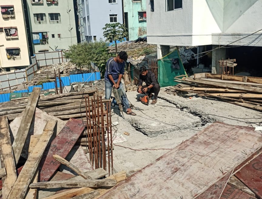 Navi Mumbai: NMMC Demolishes Three Under-Construction Illegal Buildings ...