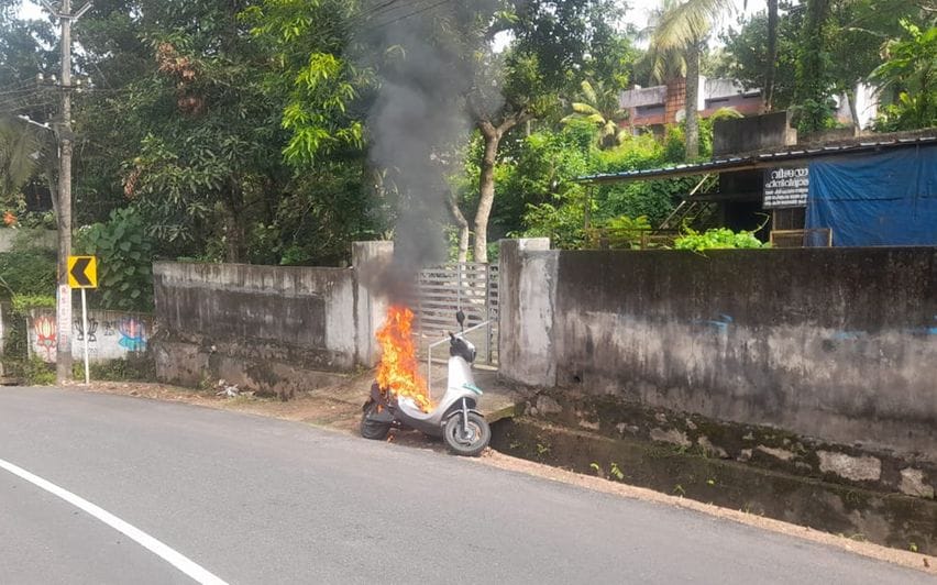 Kerala: OLA Electric Scooter Catches Fire in Thiruvananthapuram ...