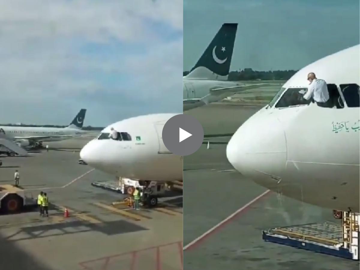 WATCH: Pakistani Airline Pilot Caught on Camera Cleaning Windscreen ...