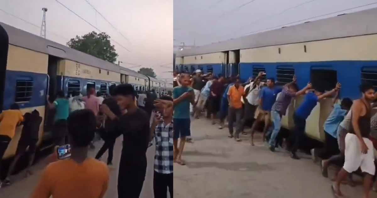 Bihar: Passengers Push Express Train to Separate Burning Bogies at Kiul Junction; Video Goes ...
