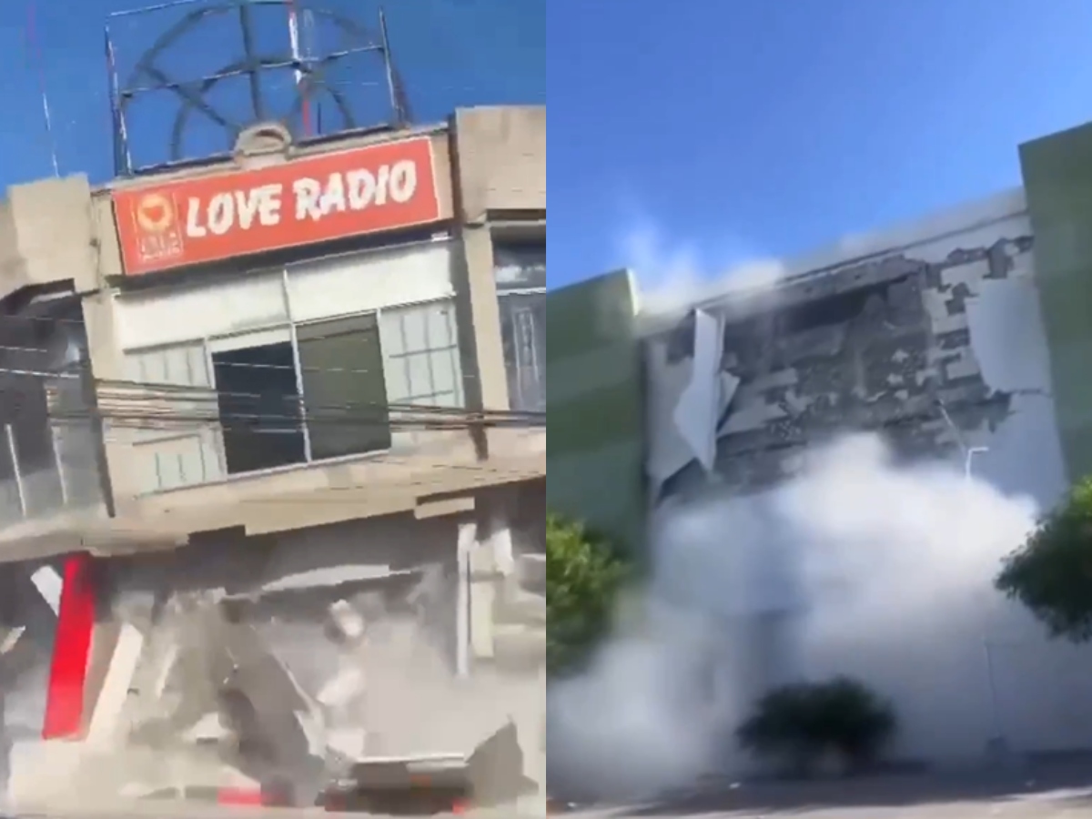 Philippines Earthquake: Buildings Collapse After Magnitude 8.2 Quake ...