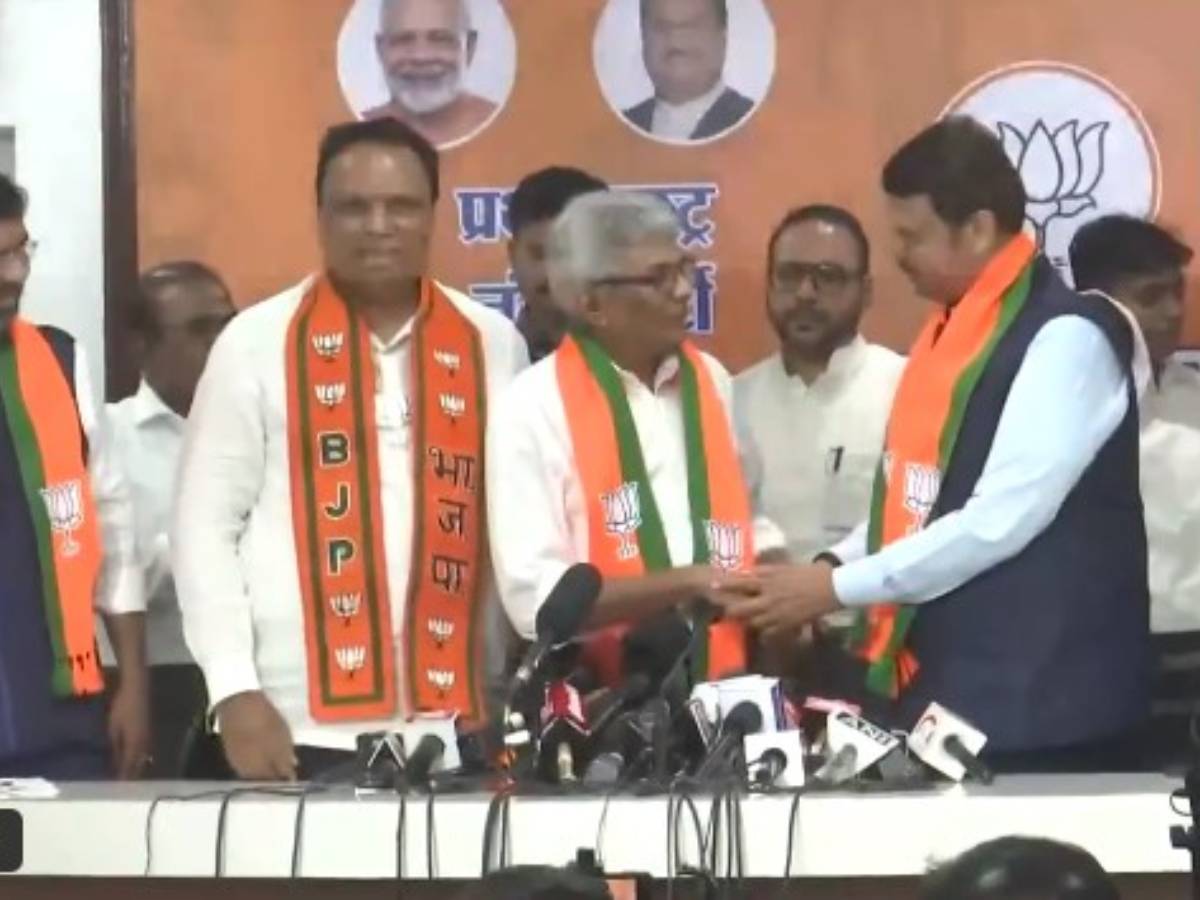 Ravi Raja Joins BJP in Presence of Maharashtra Deputy CM Devendra ...