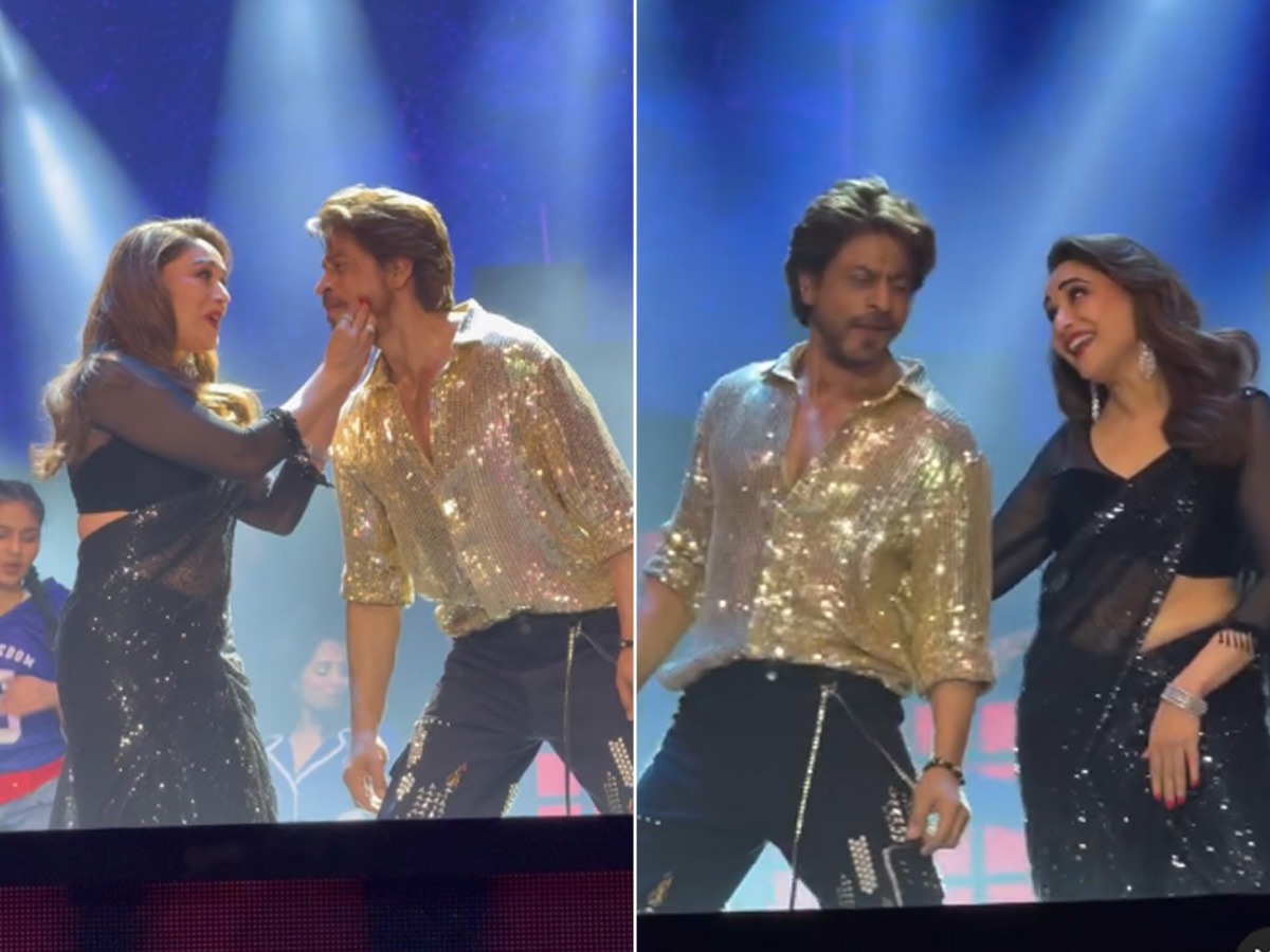 Shah Rukh Khan & Madhuri Dixit Grove on Dil Toh Pagal Hai Song at IIFA ...