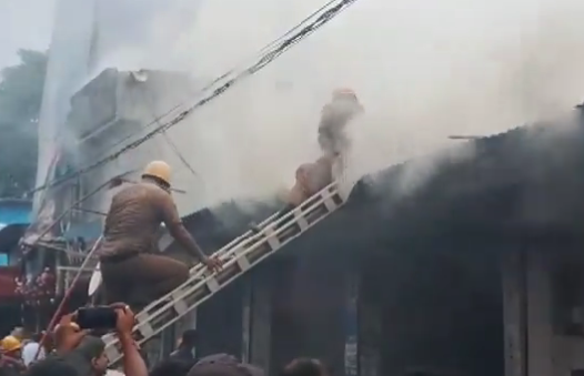 Siliguri Bidhan Market Fire: Massive Blaze Erupts at Cloth Shop ...
