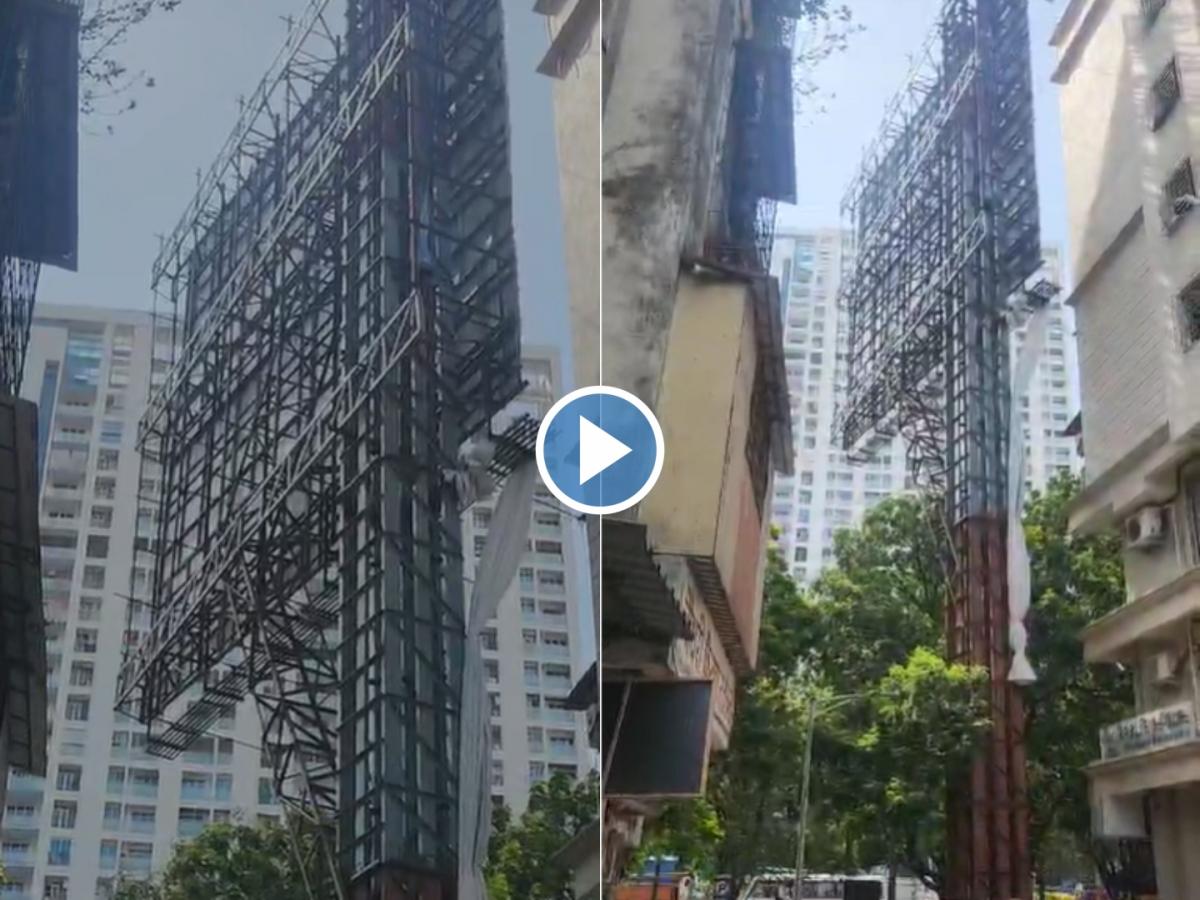 Thane: Unsafe Hoarding Near Sadhana Villa Society Poses Public Safety ...