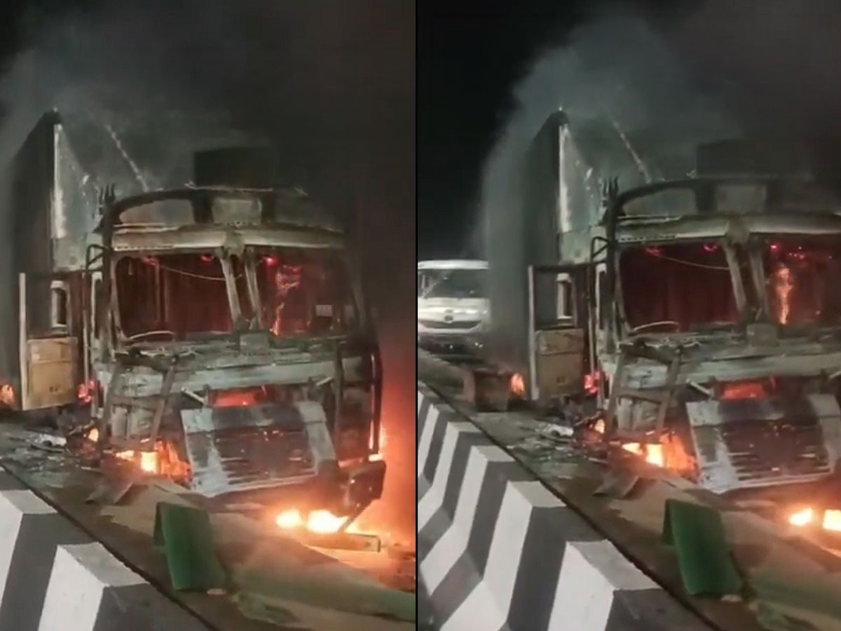 Mumbai–Pune Expressway: Truck Rams Burning Vehicle After Brake Fire ...