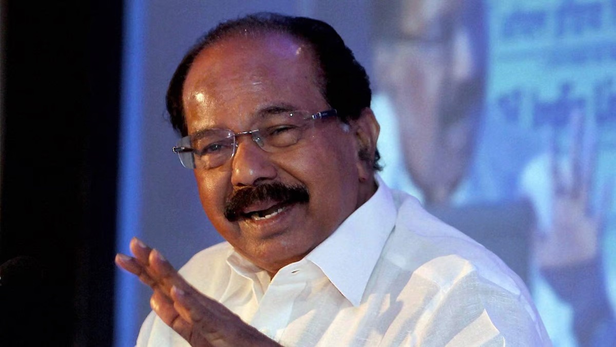 Former Union Minister and Veteran Congress Leader Veerappa Moily ...