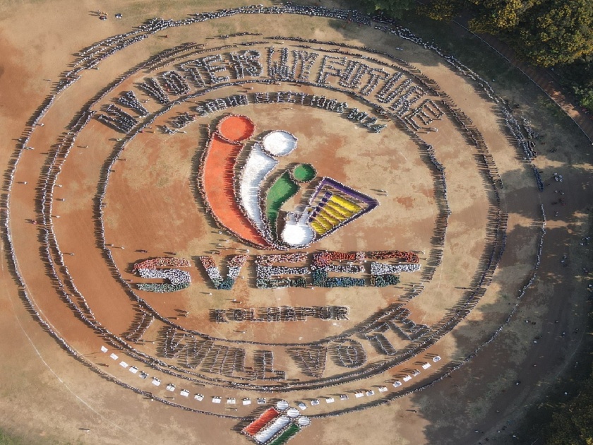 Kolhapur Students Create Record-Breaking Human Rangoli to Promote ...