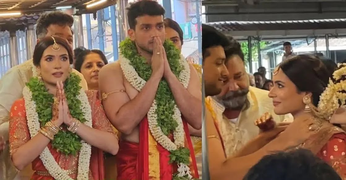 Kalidas Jayaram Gets Married to Longtime Girlfriend Tarini Kalingarayar ...