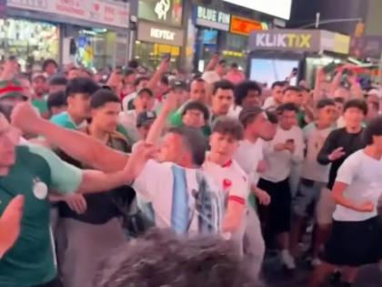 Argentina and Algeria Fans Clash in New York's Times Square Ahead of ...
