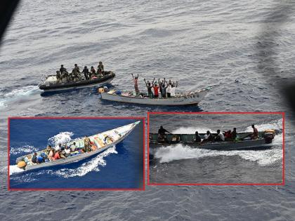 INS Kolkata Thwarts Pirate Activity Near Merchant Vessel MV Mashallah 1 ...
