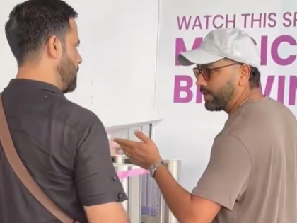 Rohit Sharma Gets Angry at His Bodyguard at Mumbai Airport; Video Goes ...