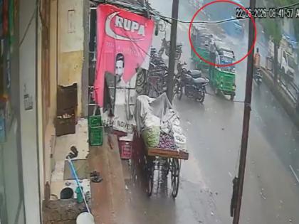 Surat: 7 Injured After SMC Bus Partially Sinks Into Road Cave-In in ...