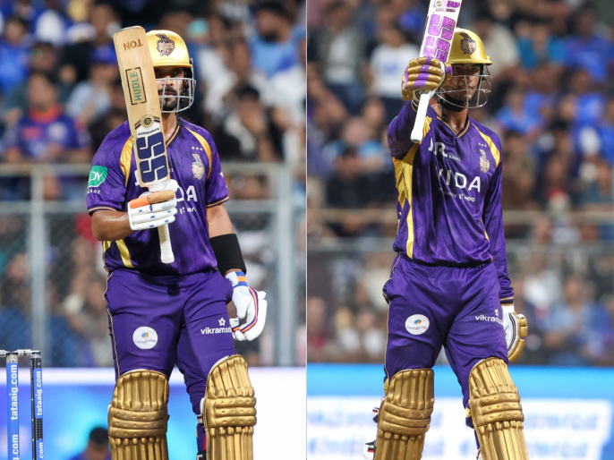 Angkrish Raghuvanshi, Ajinkya Rahane Power KKR to 220/4 Against MI in ...