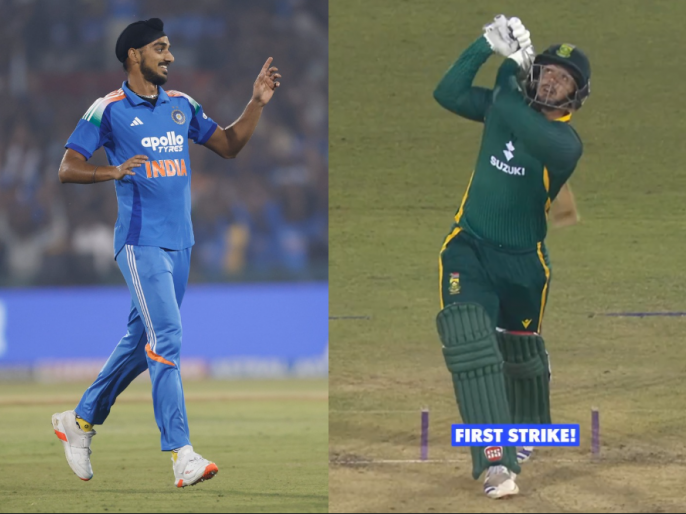 Arshdeep Singh Strikes Early as Quinton de Kock Falls for 8 During IND ...