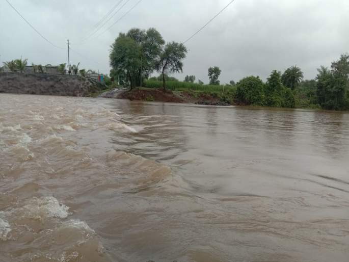 Gahunje - Salumbre Sakav bridge goes under water due to heavy rain ...