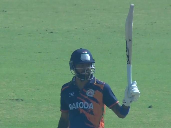 Hardik Pandya Scores His Maiden List a Century in Baroda vs Vidarbha ...