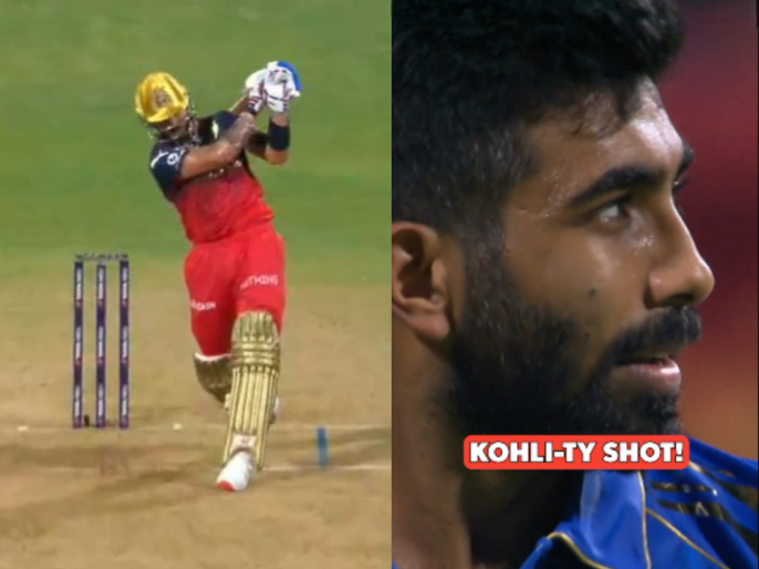 Virat Kohli Welcomes Jasprit Bumrah Back With a Six During MI vs RCB IPL 2025 Match (Watch Video ...