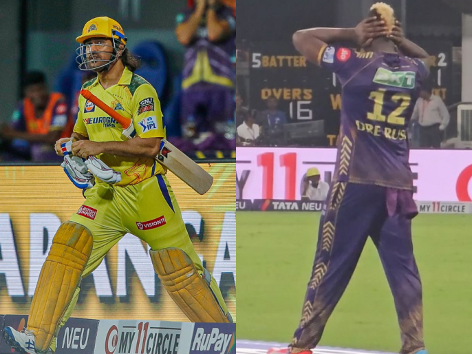 WATCH: Andre Russell Covers His Ears as Fans Reach 125 dB After MS Dhoni Walks Out to Bat in CSK ...