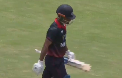 Rohit Paudel Left Furious After Controversial Umpiring Call in Nepal vs ...