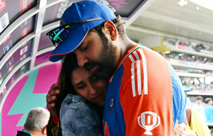 Ritika Sajdeh Comforts Emotional Rohit Sharma After India's T20 World Cup 2024 Victory ...