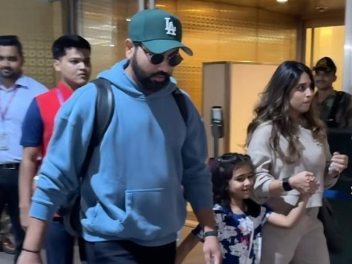 Rohit Sharma and Family Return to Mumbai Ahead of IND vs SL Series ...