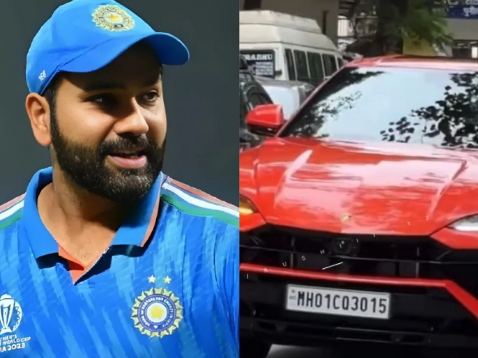 Rohit Sharma Seen Driving His New Lamborghini Urus on Mumbai Streets ...