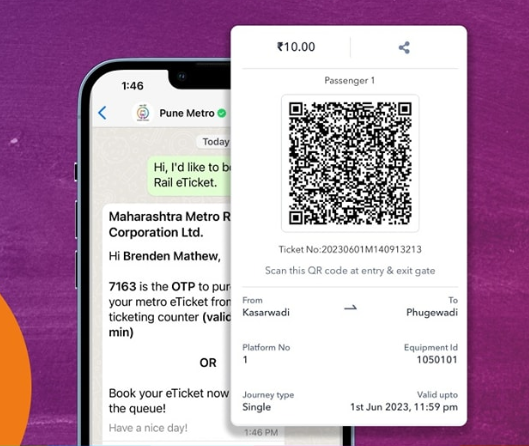 Book your metro tickets with a 'Hi': Pune metro's new WhatsApp feature ...