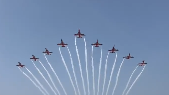 Video of IAF's air show practice for World-cup final goes viral ...