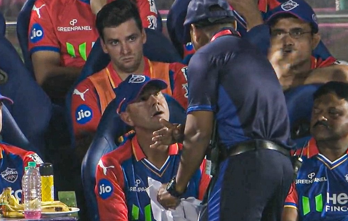 IPL 2024: Ricky Ponting, Sourav Ganguly Argue With 4th Umpire Over Overseas Players Limit in RR ...