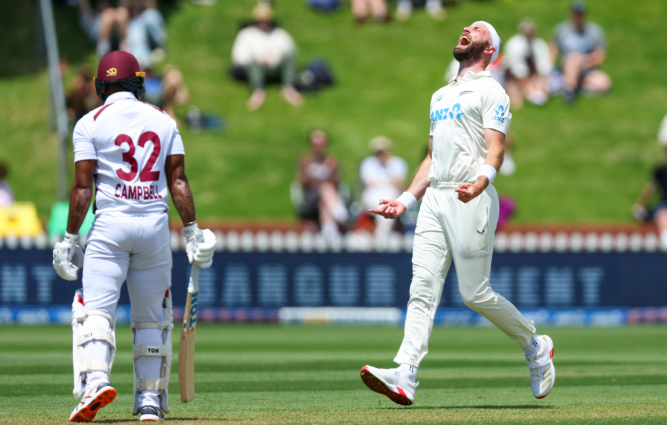 NZ vs WI 2nd Test: Debutant Michael Rae, Blair Tickner Shine as West ...