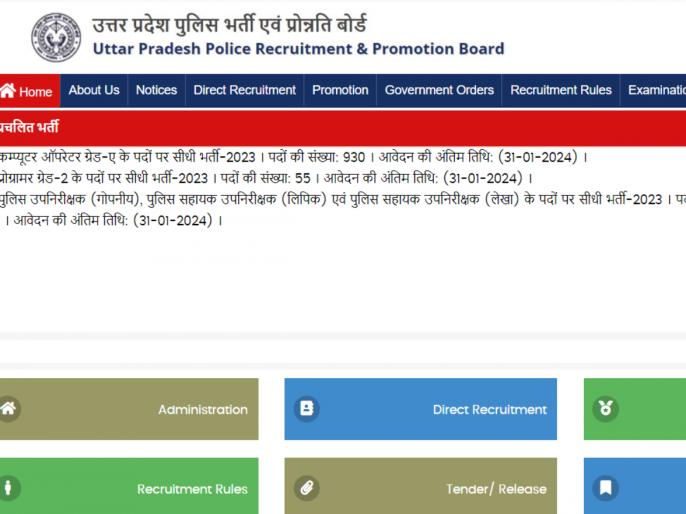 Intimation Slip for UP Police Constable Civil Police Released for City ...