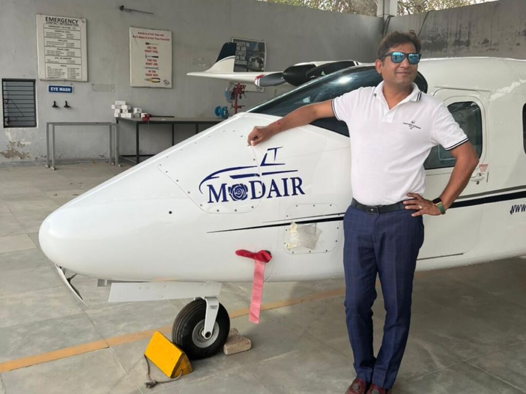 Atul Jain, founder of ModAir Aviation announces the induction of the ...