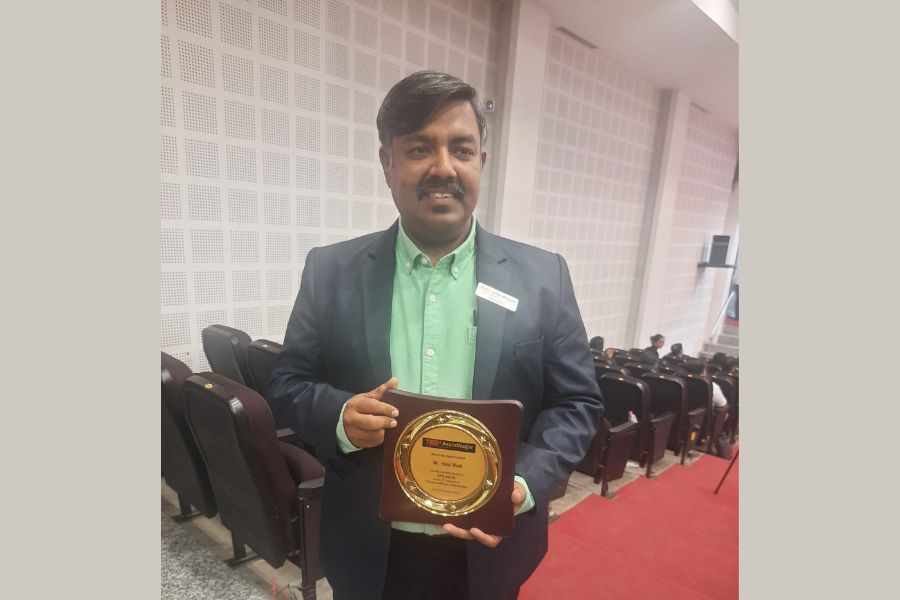 Doctor Amit Nath, the boosting speaker at a reputed event of TEDx Anand ...