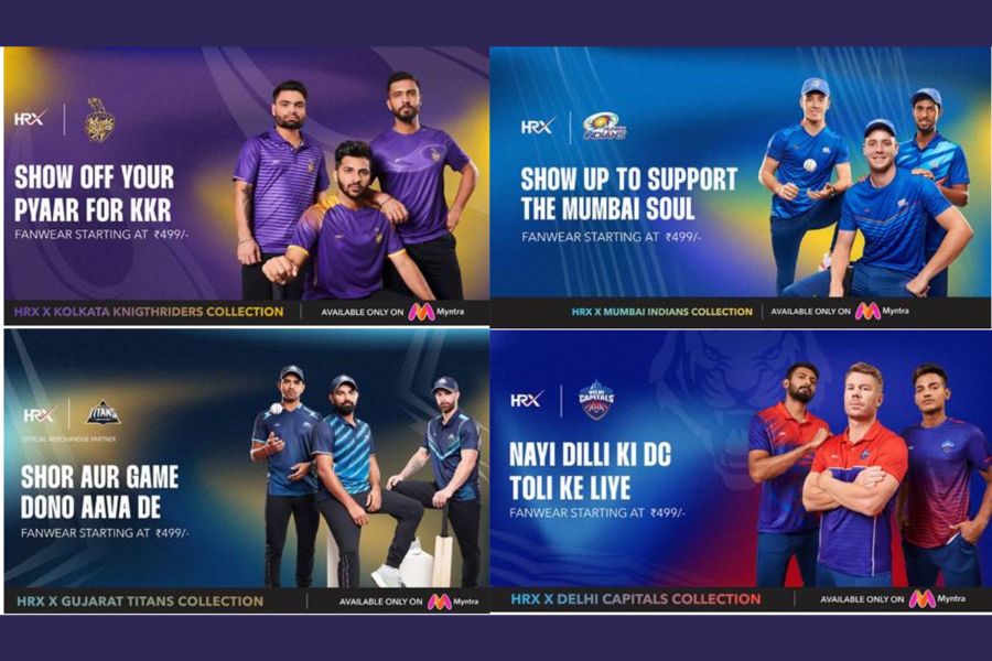 HRX turns the Official Fan Merchandise Partner for Four IPL Teams - www ...