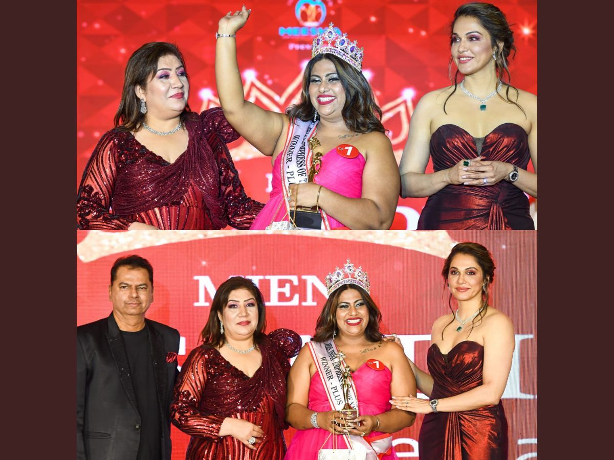 Shivangi Dalvi won the crown in the Plus Size Category at the Mrs. India Empress of the Nation ...