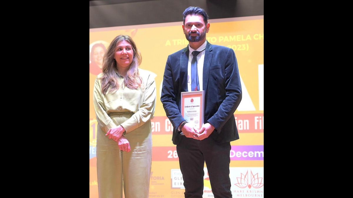 Tushar Kumar honored by Mayor at Seven Colors Australian Film Festival ...
