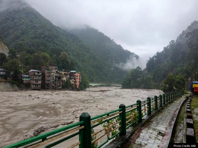 Cloudburst In Sikkim: 23 Armymen missing Flash flood in Sikkim after cloud burst