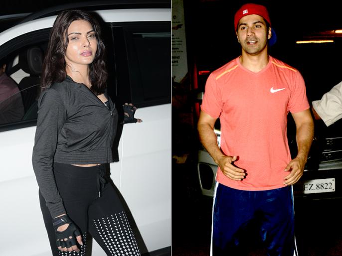 Sherlyn Chopra Spotted At Gym In Juhu - Varun Dhawan Spotted At Gym In Juhu | जुहू में वरुण धवन ...