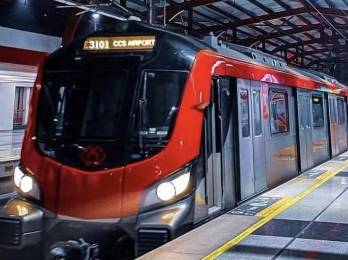 Delhi Metro Orange Line airport express line at speed of 120 kmph ...
