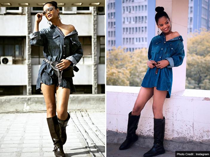 In Pics: Pop Star Rihanna Look Alike Rene Kujur Becomes New Social ...